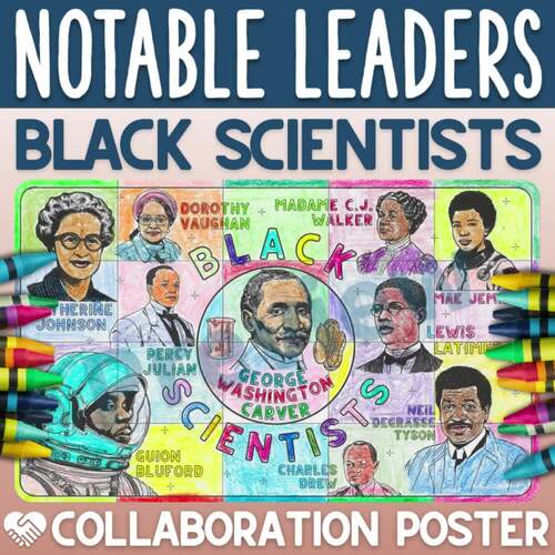 Black Scientists Black History Month Collaborative Poster Activity STEM ...
