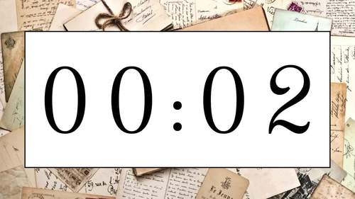 30 LETTERS Video Countdown Timers - For PowerPoint, Slides, Keynote