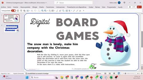 Christmas Board Game by Fatimas resources | TPT