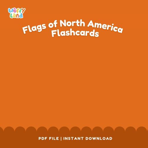 Explore North America: Printable Flags Flashcards for Kids ...