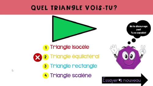 Self-checking FRENCH POLYGONS Activity review Classify 2D shapes Google ...