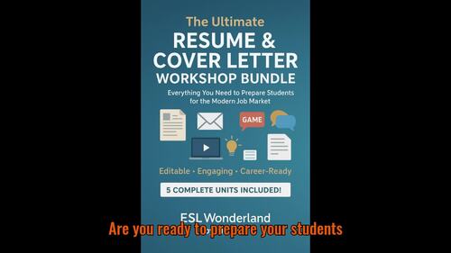 Ultimate Resume & Cover Letter Workshop Resources - Land the Dream Job!