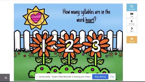 Springtime Syllable Counting: BOOM CARDS by The Early Educator | TPT