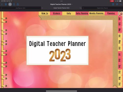 Updated Digital UNDATED Teacher Planner -Google Slides & Goodnotes ...