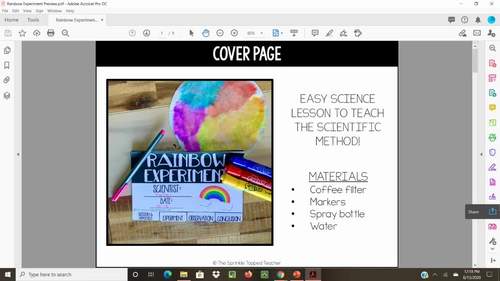 Coffee Filter Digital Science Experiment | Scientific Method | TPT