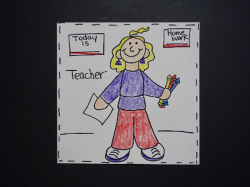 Let's Draw Community Helpers (Teacher) ! by Patty Fernandez Artist
