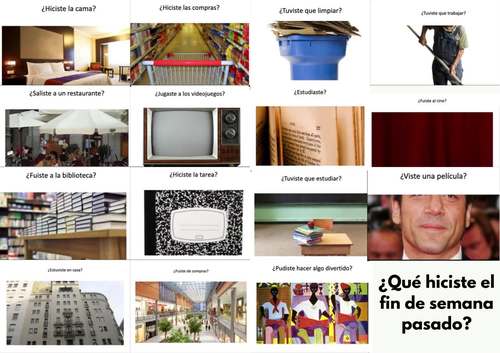 Spanish Visual CI support: ¿Qué hiciste el fin de semana pasado?
