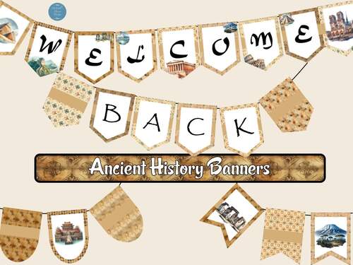 Ancient World History Classroom Banner for Elementary, Middle or High ...
