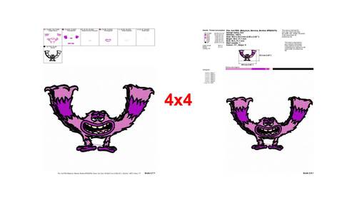 Monsters Inc - Thaddeus Bile Purple Monster And Boo In Monster Costume ...