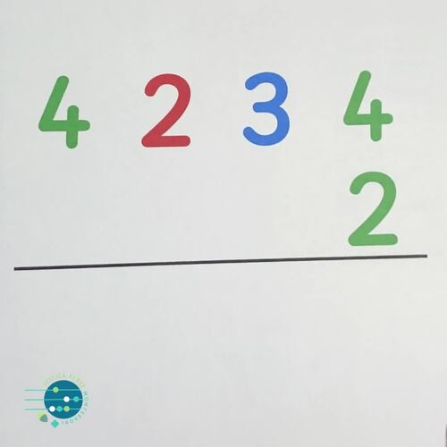 Montessori Math Multi Digit Multiplication Problems | Stamp Game Task Cards