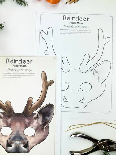 BUNDLE | Reindeer | Printable Paper Craft Templates | Caribou | TPT