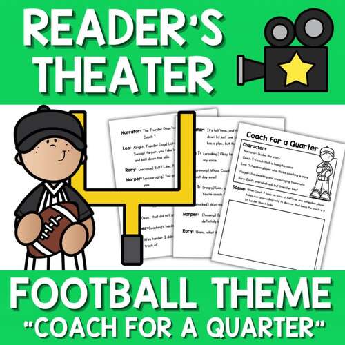 Football Readers Theater Skit | Oral Reading Fluency Activity Practice ...