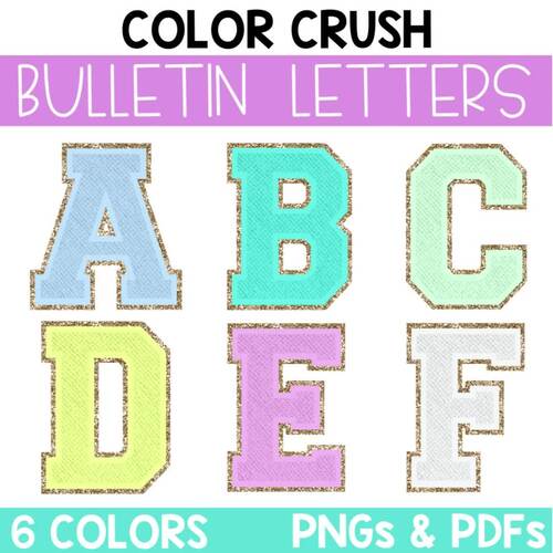 Varsity Bulletin Board Letters / Varsity Clipart / Lettering Pack ...
