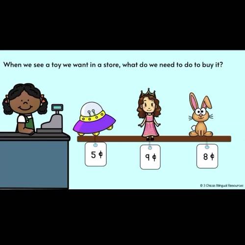 Counting Coins Dimes Digital Game for Google Slides™ with worksheets