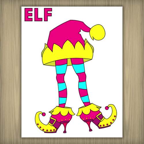 Elf Name Craft (Pink Edition) | Christmas Cut and Paste Activity ...