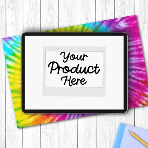 Tie Dye iPad Mockup, Ipad Mockup Bundle, Tablet Mockup Bundle | TPT