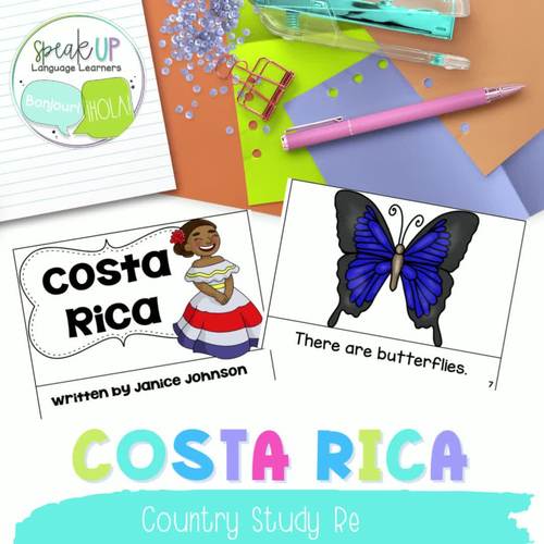Costa Rica Country Study Reader Print & Digital with Audio English Version