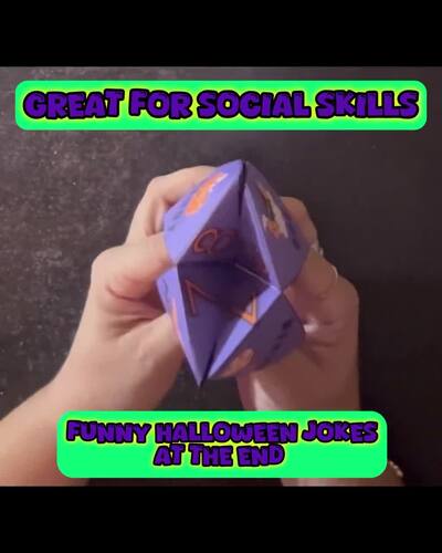 Hilarious Halloween Cootie Catcher with Jokes- Fun Social Skills Kids ...