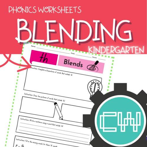 Blending Phonics Worksheet Pack: Exploring Sounds and Words | TPT
