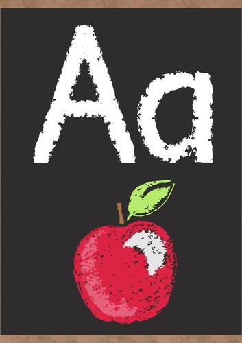A-Z Chalkboard Alphabet Posters by The Preppy Para | TPT