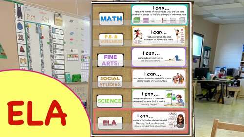 Alberta Curriculum, Grade 6 I CAN STATEMENT cards for ELA w Learning ...