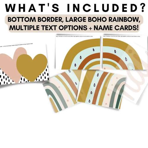 Boho Rainbow Bulletin Board | We are a Rainbow of Possibilities ...