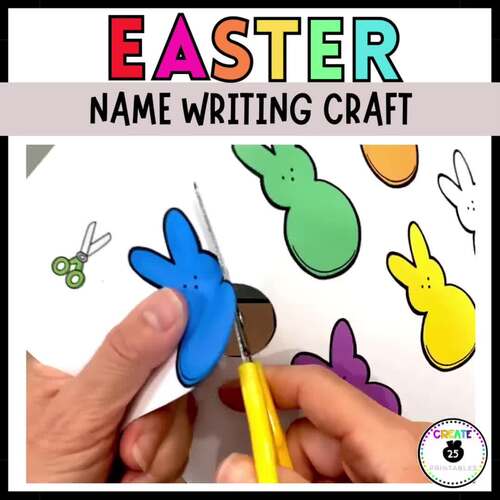 Easter Name Craft | Preschool and Kindergarten Easter Name Craft