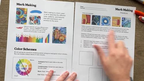 Contour Line Drawing Worksheets - Middle School Art - High School Art ...