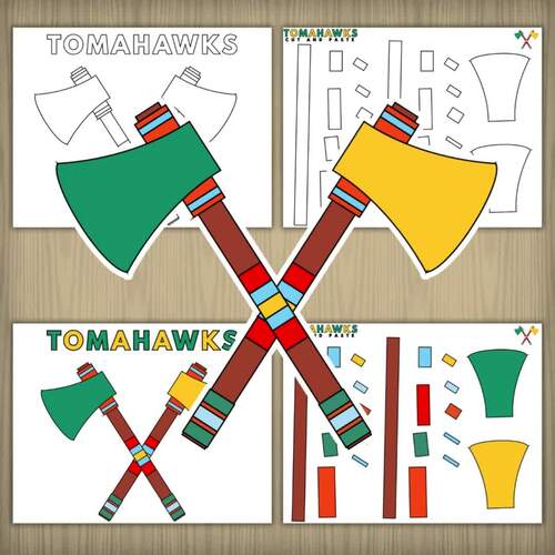 Tomahawk Craft Activity | Native Heritage Month Cut and Paste Craft ...