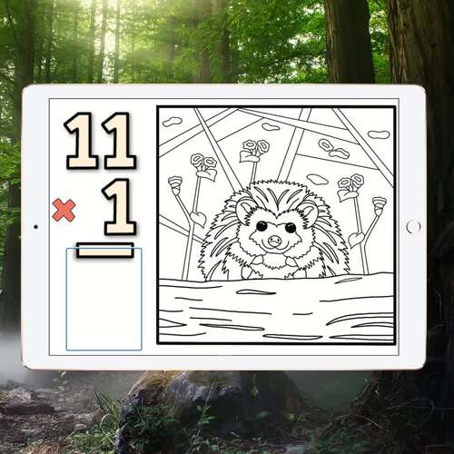 Multiplication by 11 Boom Cards | Color the Animal by LOL - Life of ...