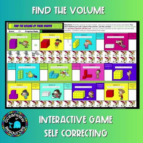 Volume of shapes- Interactive digital game- path maze. by Oceanview ...
