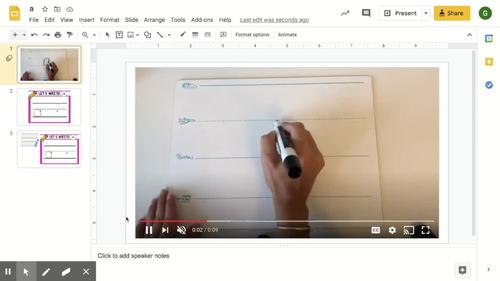 Digital Alphabet Writing Activities for Google Slides | Distance Learning