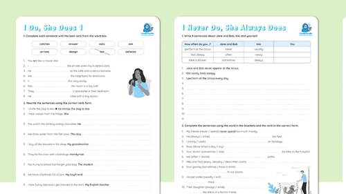 Present Simple for Adult ESL Beginners | 30 Grammar Exercises by Hoodie ...