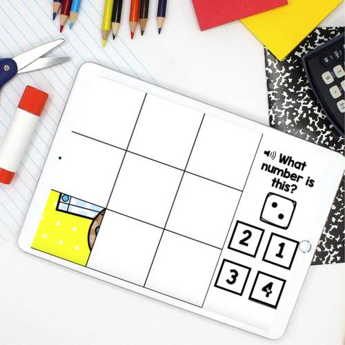 Subitizing Dice Mystery Picture Boom Cards by Learning with Miss G