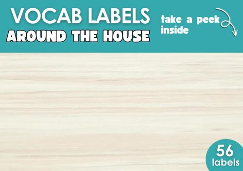 House & Classroom Labels with Pictures | Environmental Print with ESL ...