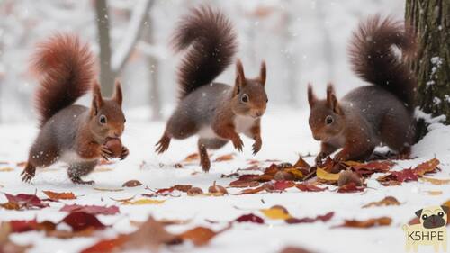 Squirrel Symphony Winter Choir Song Instrumental Track No Vocals