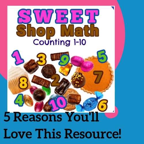 Math Center Activities: Counting 1-10 Sweet Shop- Preschool, PreK ...