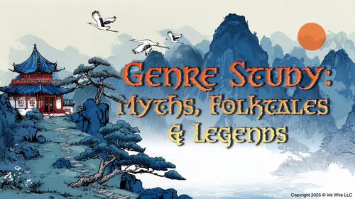 Genre Study: Myths, Folktales & Legends | Worksheet, PPT & Slides Bundle