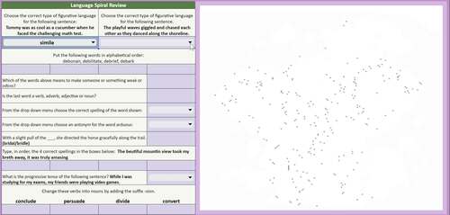 NO PREP - Spiral Language Art Review for 4th/5th Grades - Mandala Elephant