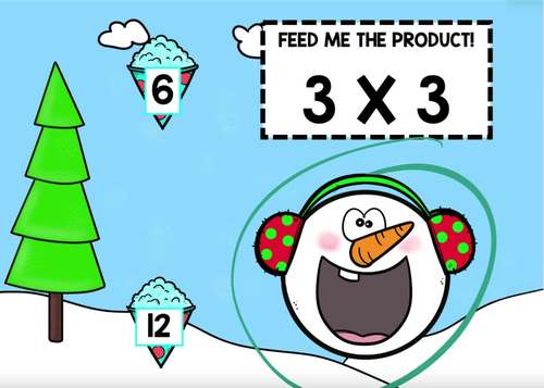 Christmas Multiplication Fact Fluency Practice Digital Holiday Math ...
