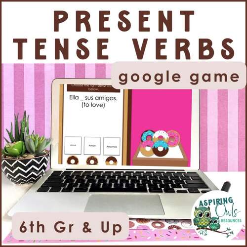 Present Tense Regular Verbs IR, ER, AR Grammar for Middle - High School ...