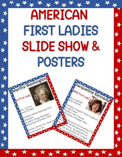 America's First Ladies Slideshow/Posters by Cindy's Treasures | TPT