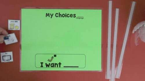 Choice Board with 192 Activity and Object Cards, Autism, AAC, Speech ...