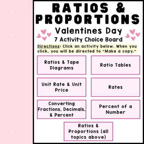 6th 7th Ratios & Proportions ️ VALENTINES DAY Math Mystery Digital ...