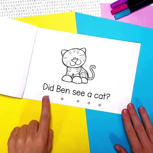 CVC Decodable Passages Kindergarten, Decodable Books, Decodable Readers