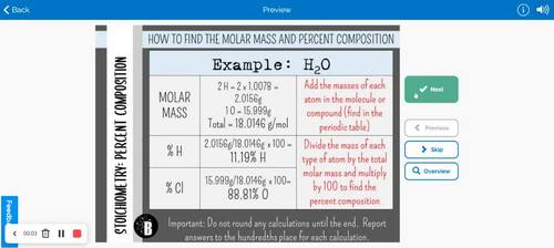 Chemistry BOOM™ Cards: Stoichiometry Percent Composition by Bazinga Brown