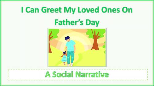 I Love My Dad Because Fathers Day Activity Social Story Autism ADHD ...