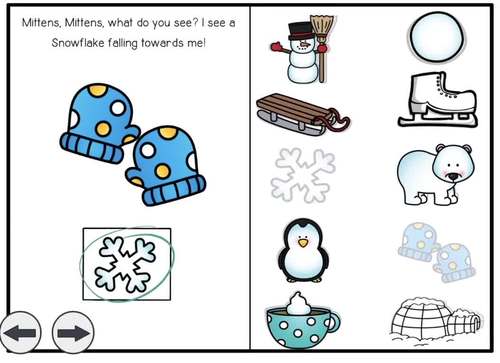 Winter Vocabulary Interactive Book Printable AND Boom Cards by ...