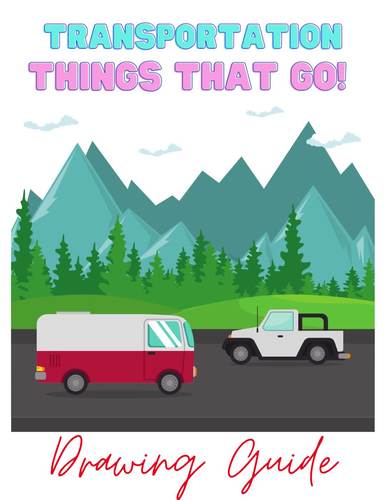 Easy Art Sub Plan TRANSPORTATION VEHICLES Drawing Guide Clip Art Fast ...