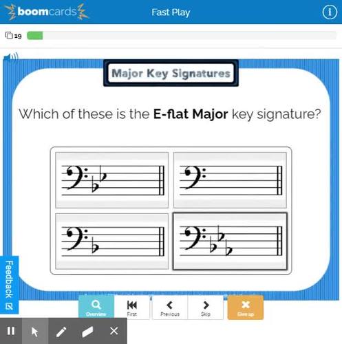 AP Music Theory - Major Key Signatures Boom Cards by Jodi Austin